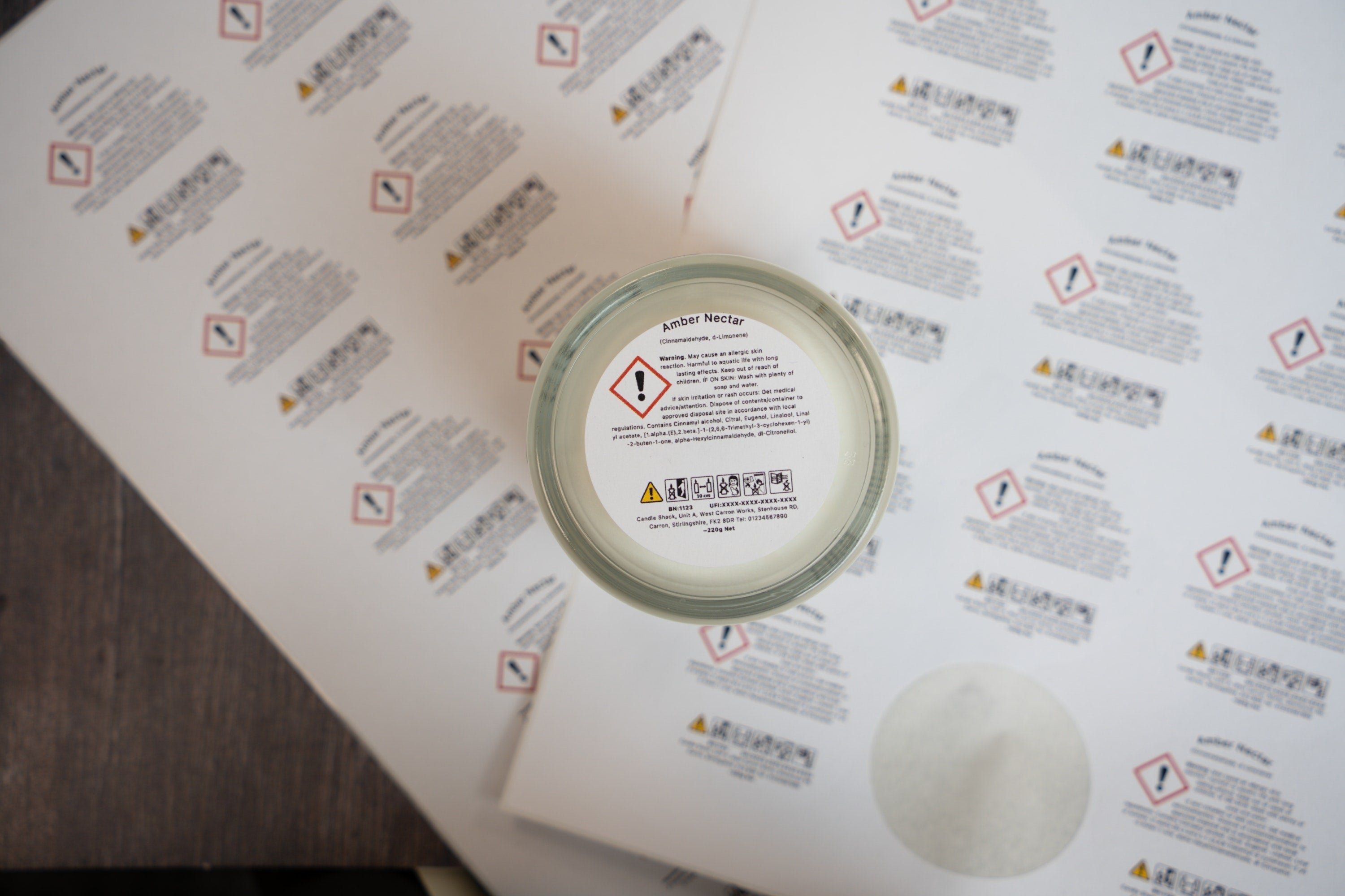 Candle Safety Labels, Diffuser Safety Labels, CLP | Candle Shack