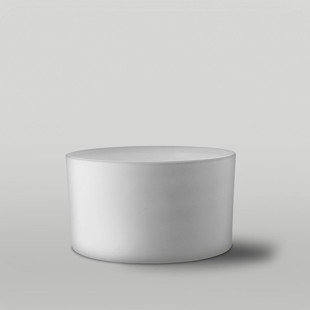 50cl (17.5oz) Externally White Matt Candle Glass Bowl – Candle Shack